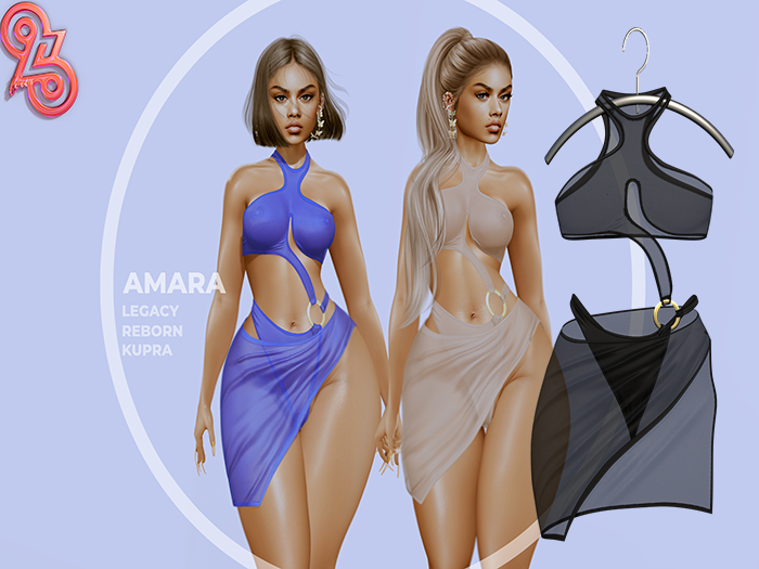 Second Life Marketplace - Four23 Amara Set Black